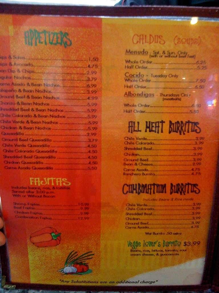 Cafe Leon Mexican Menu, Menu for Cafe Leon Mexican, Fresno-High, Fresno ...