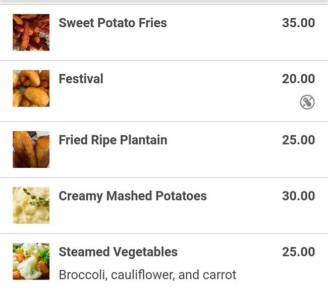 Menu at Kingston 21 restaurant, Abu Dhabi