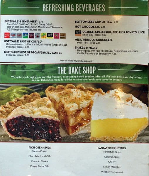 Menu at Perkins Restaurant & Bakery, Toronto, 600 Dixon Rd