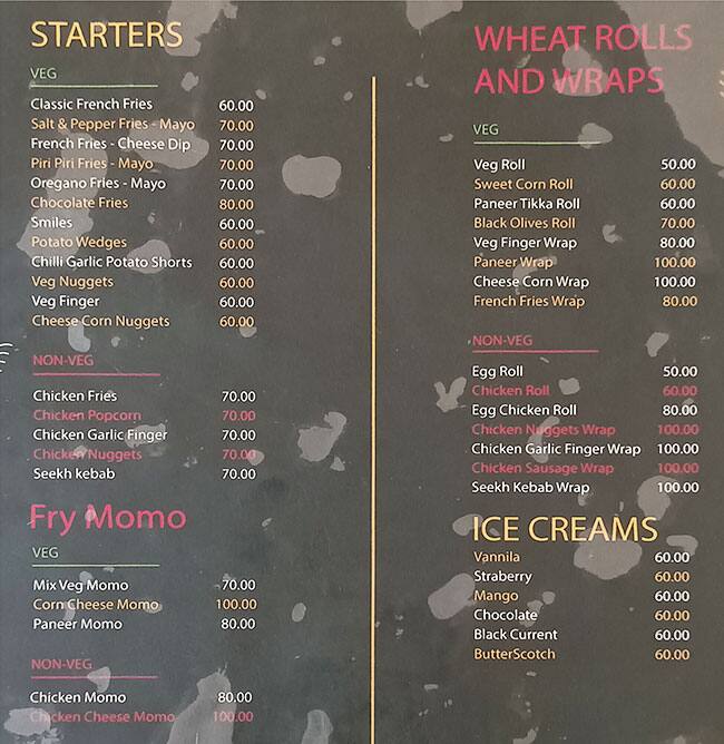 Menu of Burger House, Porur, Chennai