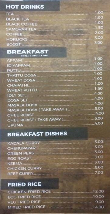 Menu of Fresh Bake, Al Karama, Dubai