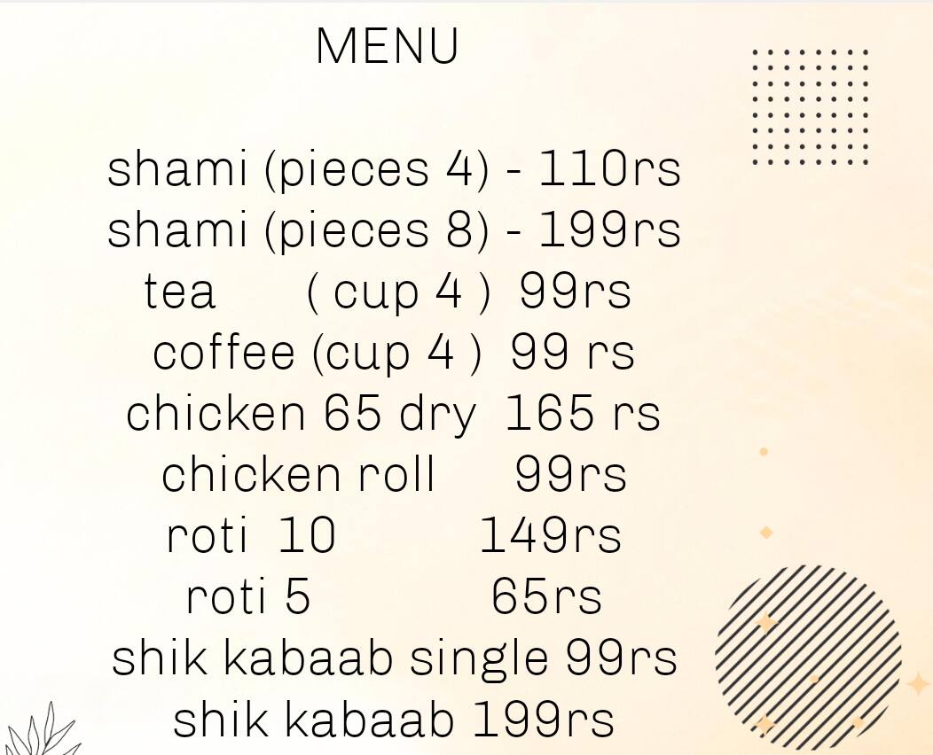 Menu of A1 Chicken, Ghansi Bazaar, Hyderabad