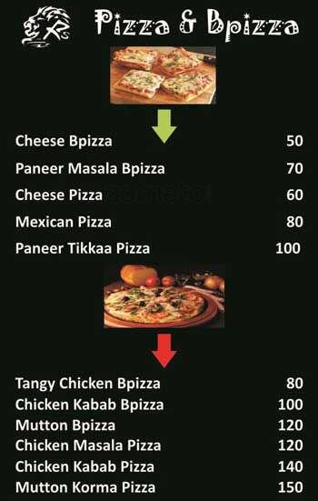 Menu at Sap.O.Rous, New Delhi, G-48