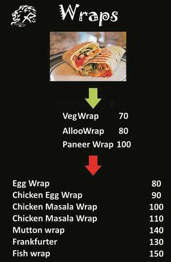 Menu at Sap.O.Rous, New Delhi, G-48