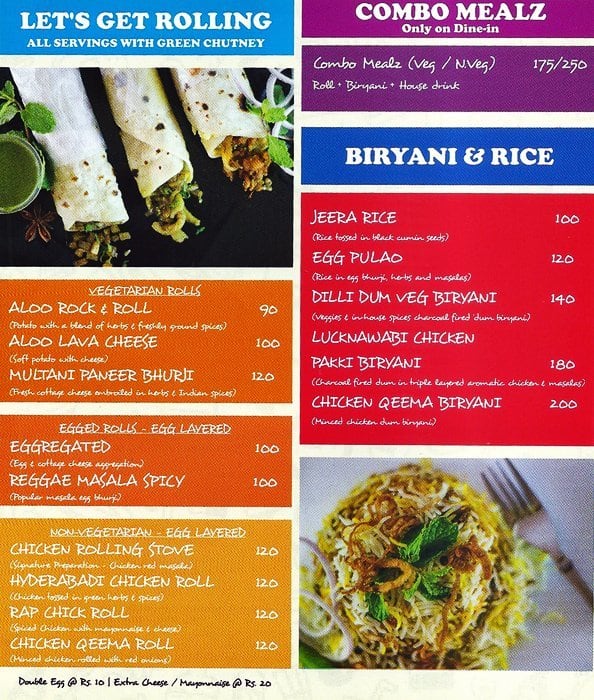 Menu at Rolling Stove, Pune, Dholepatil Farms Rd