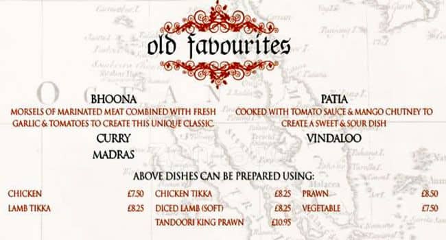 Menu at Taste of India Rutherglen fast food, Glasgow, 43B Main St