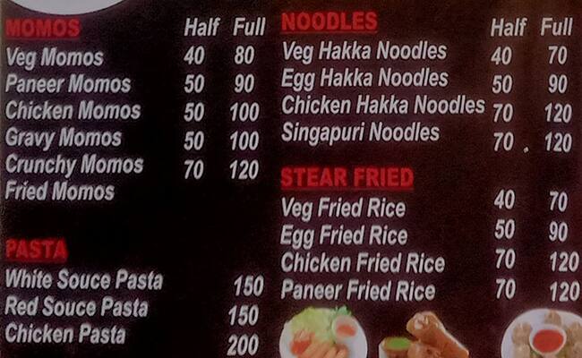 Menu of Tasty Food Hub, Sector 135, Noida