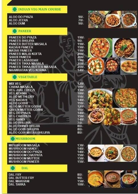 Menu at The Quencher, Ranchi