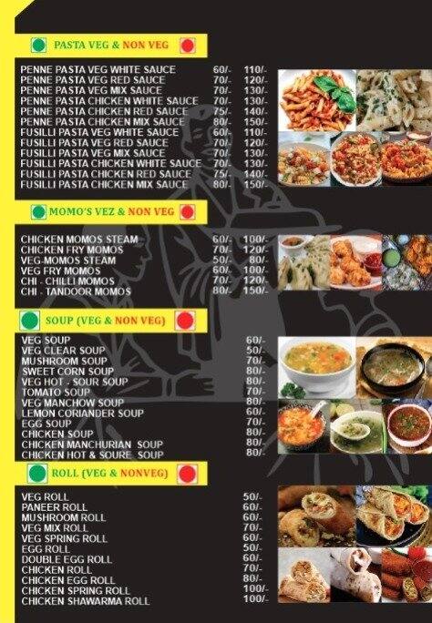 Menu at The Quencher, Ranchi