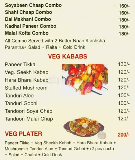 Menu at Fresh Food Gallery, Delhi