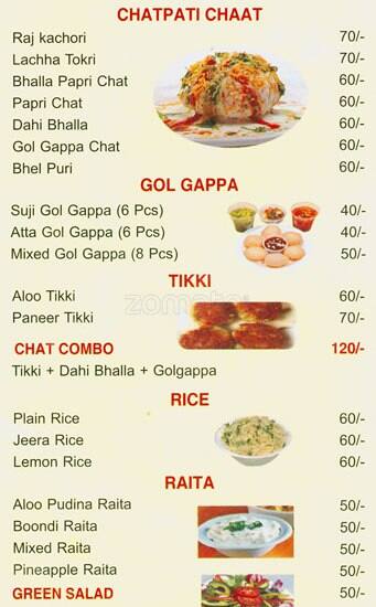 Menu at Fresh Food Gallery, Delhi
