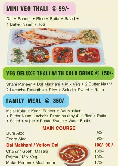 Menu at Fresh Food Gallery, Delhi
