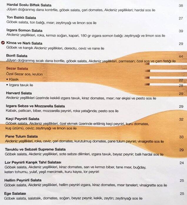 Carta de Harvard Cafe Watergarden, Estambul, Barbaros Mahallesi