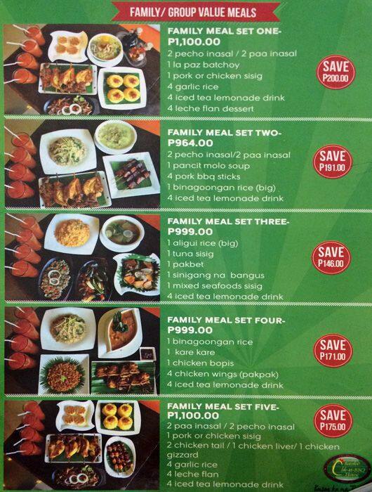 Menu at Bacolod Chk-N-Bbq House, Parañaque