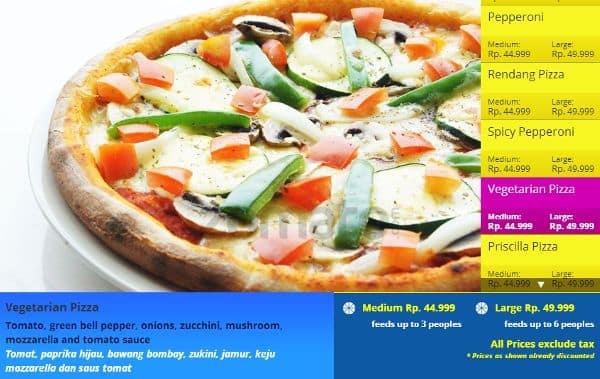 Menu at Izzi Pizza restaurant, South Tangerang, Ruko kebayoran bintaro