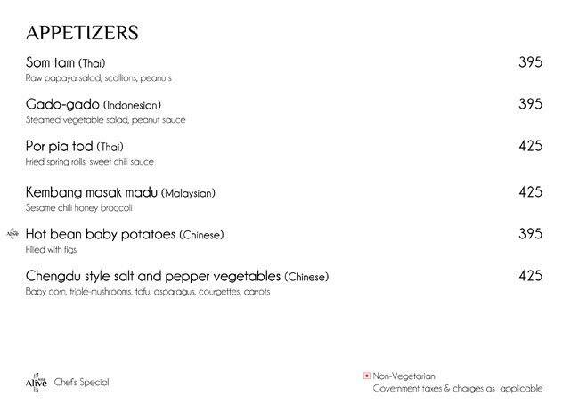 Asia Alive - DoubleTree by Hilton Menu - Zomato