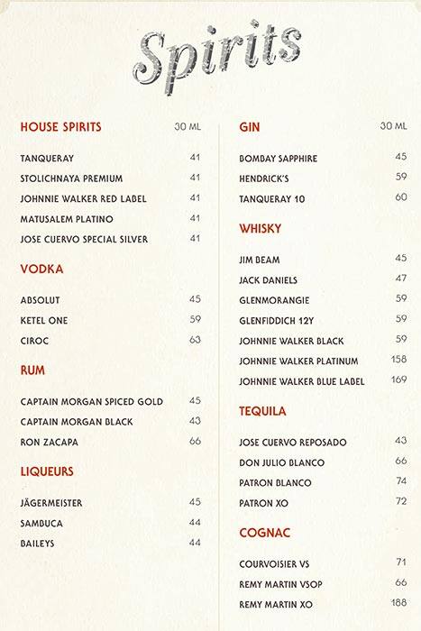 Menu at Mazar pub & bar, Dubai