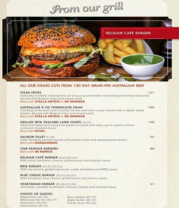 Menu at Mazar pub & bar, Dubai