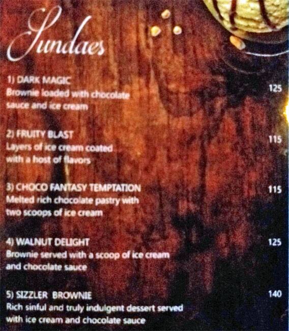 Menu at Brewbakes Iter, Bhubaneswar
