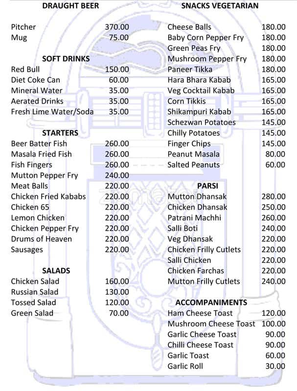JukeBox Menu, Menu for JukeBox, Koramangala 7th Block, Bangalore - Zomato