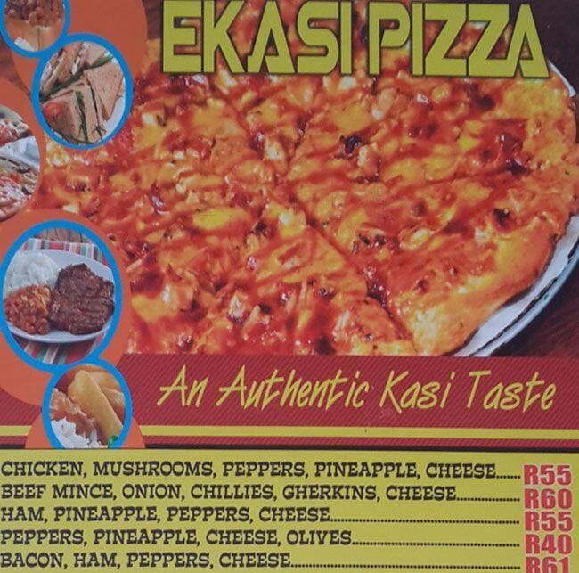 Speisekarte von Ekasi Spot Pizza, Johannesburg