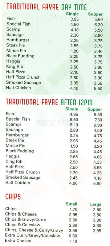 Menu at Pizza Crolla restaurant, Glasgow, 99 Hope St