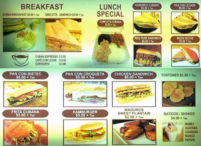 Menu at Cuba Bakery & Café, Round Rock, E Palm Valley Blvd #1206