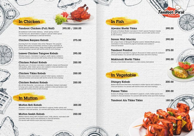Menu at TANDOOR PARK BEHALA, Kolkata