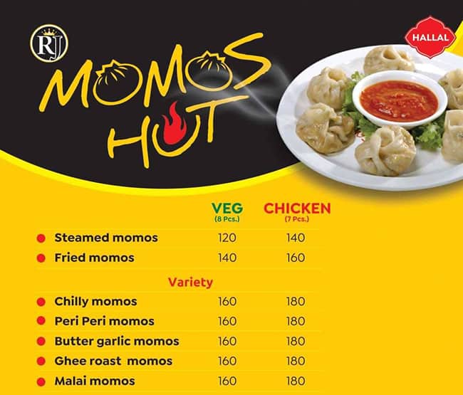Menu of Momos Hut, Kankanady, Mangalore