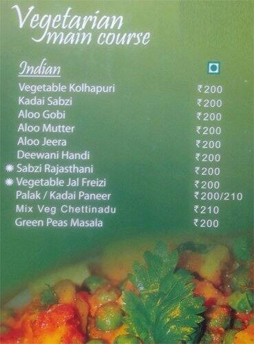 Menu at METRO DINE, Chennai, 115
