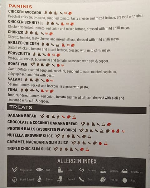 Menu at Soul Origin restaurant, Frankston