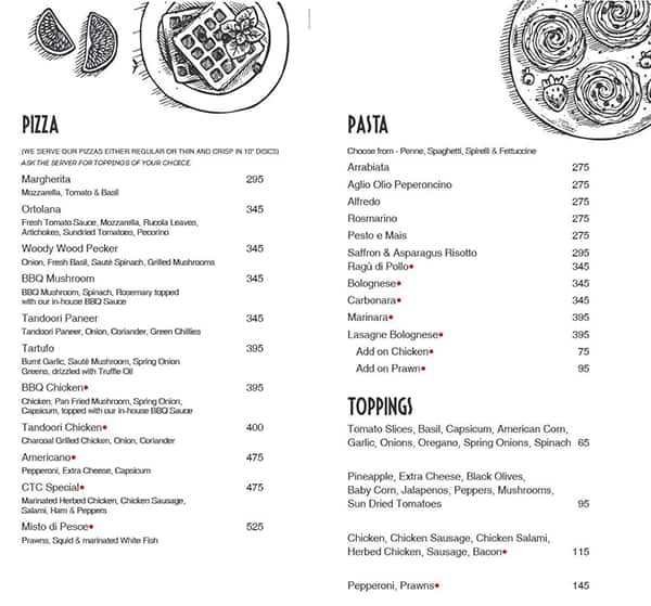 Menu at Cooling Tower Cafe, Mumbai, NIRLON KNOWLEDGE PARK