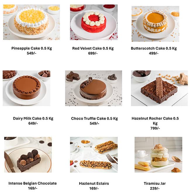 Menu of Creme Castle - Cakes and Desserts, Chaukhandi, Noida