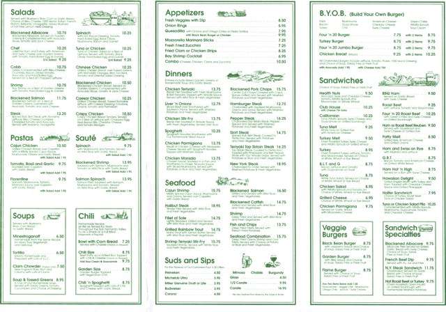 Menu at Four ‘N 20 restaurant, Los Angeles, Laurel Canyon Blvd