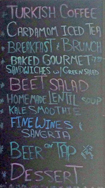 Menu at Café La Bohème pub & bar, San Francisco