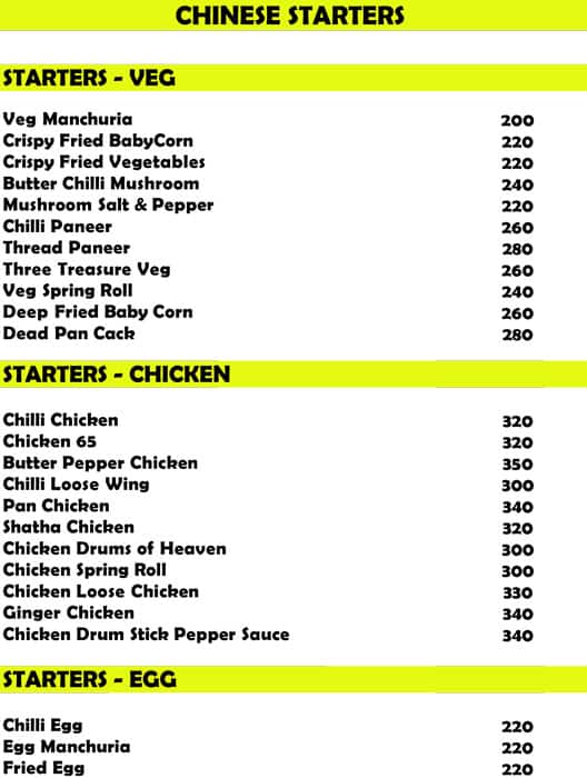 Menu of Brew Buzz, Enikepadu, Vijayawada