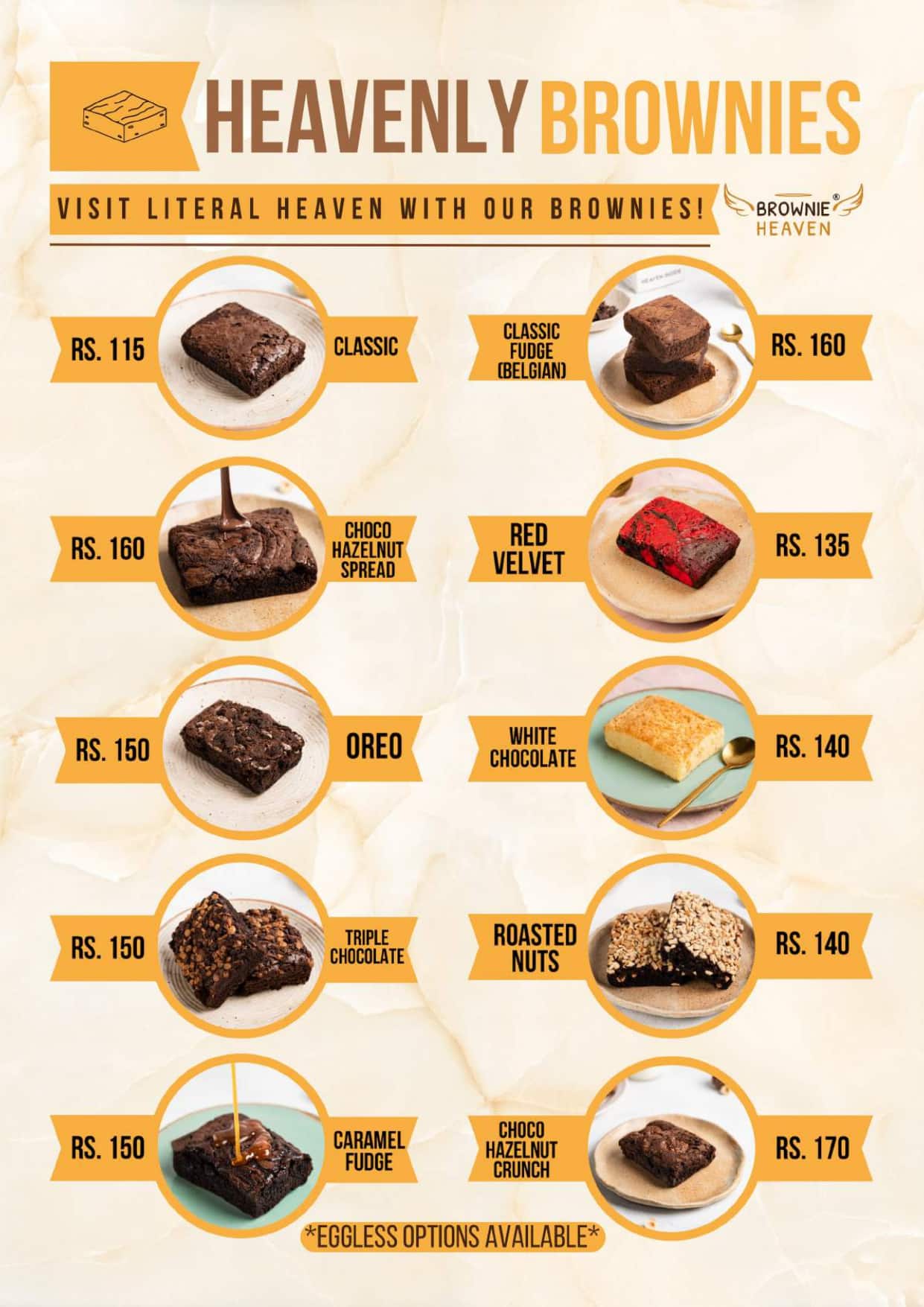 Menu of Brownie Heaven, Madipakkam, Chennai