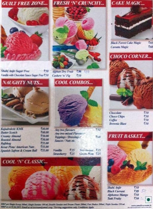 Amul Ice Cream Menu, Menu for Amul Ice Cream, New Panvel, Navi Mumbai ...