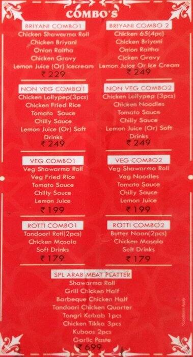 Arab Kitchen, Egmore, Chennai - Restaurant - Zomato