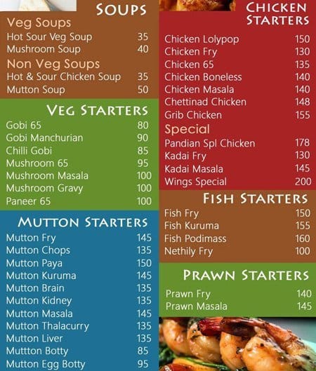 Hotel Pandian Menu, Menu for Hotel Pandian, Maduravoyal, Chennai - Zomato