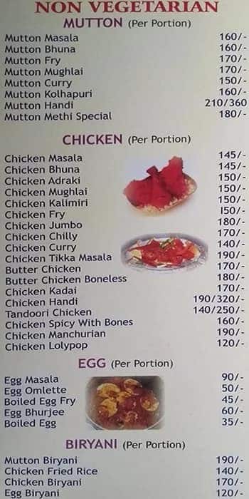 Menu at Ravi's Restaurant, Pune, 31 & 60 Khadki