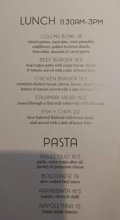 Menu at Roma & Co Cafe, Manly