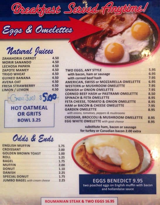 Bus Stop Diner Menu, Menu for Bus Stop Diner, Harlem, New York City ...