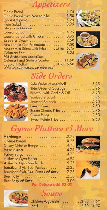 Corona Pizzeria Menu, Menu for Corona Pizzeria, Corona, New York City ...