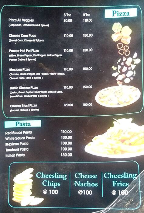 Menu at Mitron, Indore