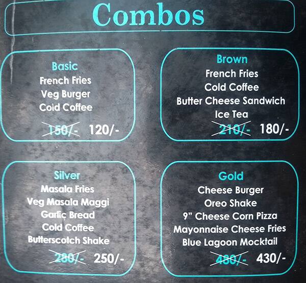 Menu at Mitron, Indore