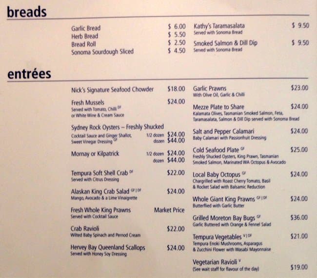 Nick's Seafood Restaurant Menu - Urbanspoon/Zomato Nick's Seafood Restaurant Menu - Urbanspoon/Zomato