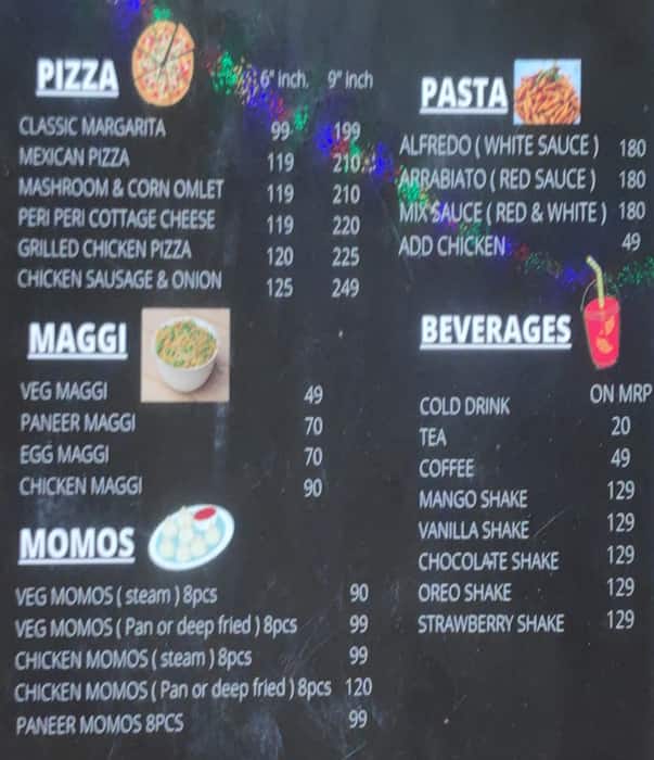 Menu at Food Culture, Gurugram