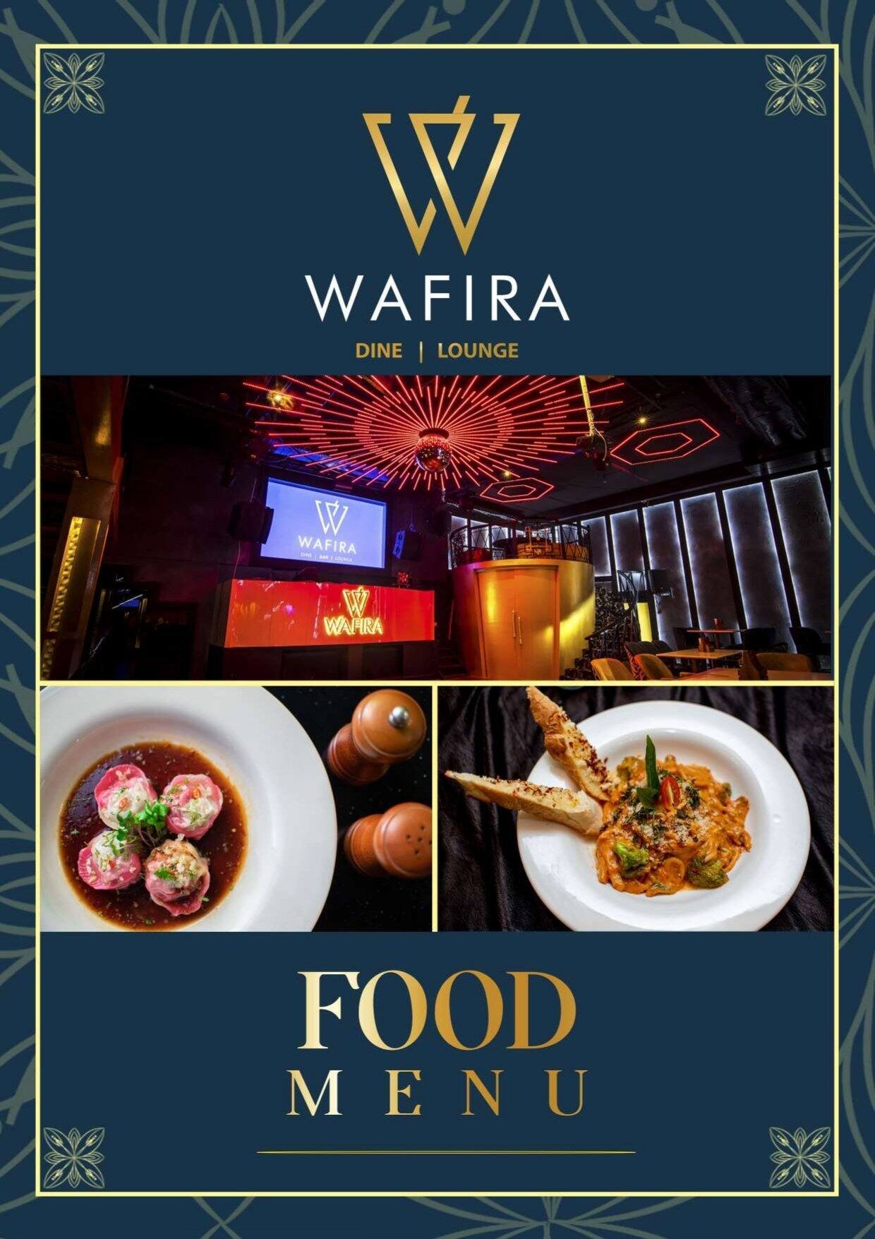 Menu of Wafira, Chowringhee, Kolkata