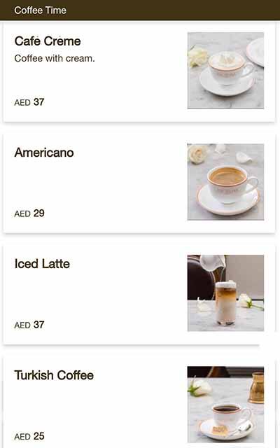 Menu at Angelina Paris cafe, Dubai, Unit GF - 016